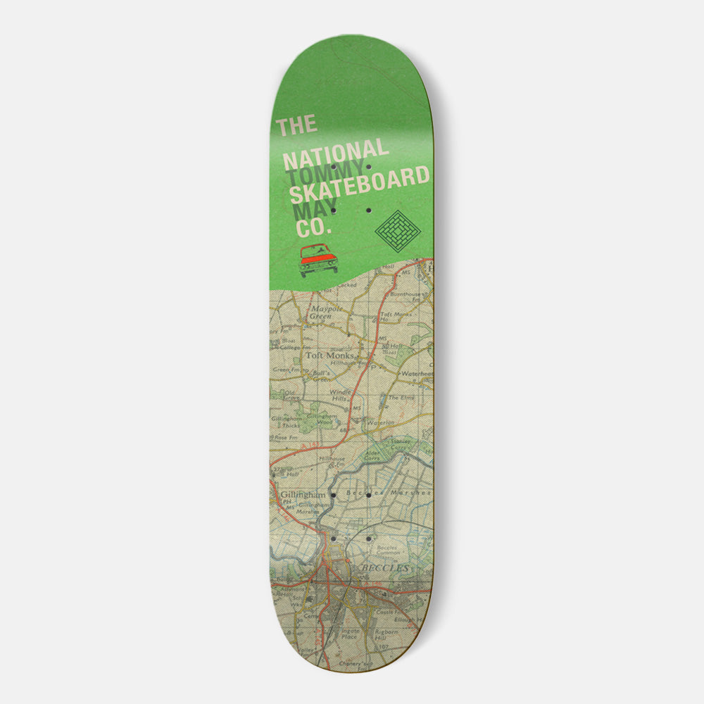 The National Skateboard Co. - 8.0" MICHAL WARSAW MAP SKATEBOARD DECK ...
